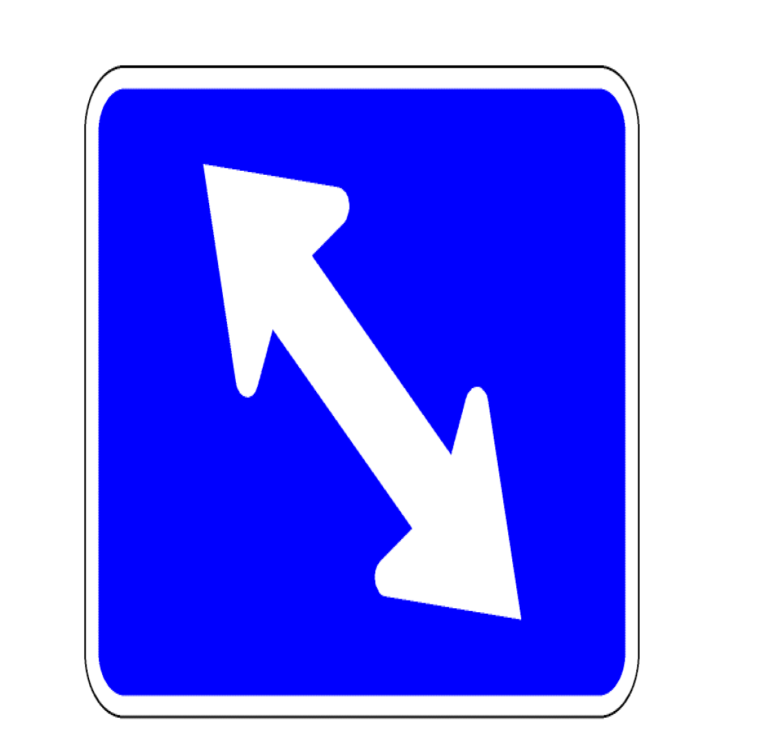 M6-5L Two-Direction Diagonal Turn Arrow (Auxiliary) - Warning Lites of ...